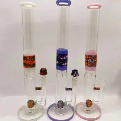 China 16.5 Inch Borosilicate Glass Water Bong Honeycomb Percolator 18mm Bowl Smoking Pipe for sale