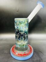 China 6 Inch Borosilicate Glass Hookah Water Pipe 14mm Joint for Dry Herb Smoking for sale