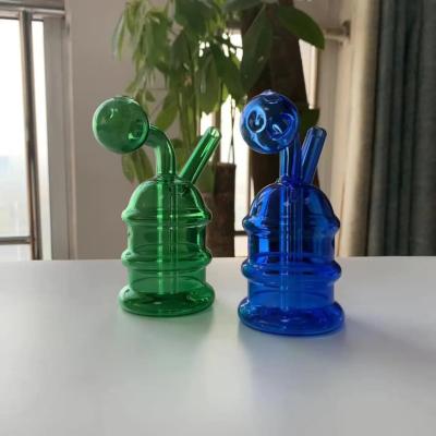 China 9.5 Inch Borosilicate Glass Water Bong 14mm Joint Heavy Duty Smoking Pipe for sale