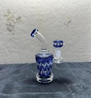 China Custom 6inch Borosilicate Glass Water Bong with Ice Catcher 14mm Joint for sale