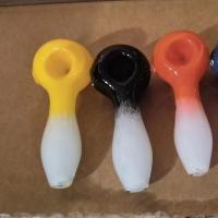 China Borosilicate Glass Hand Water Pipe 6mm Thick 14mm Joint for Tobacco Smoking for sale
