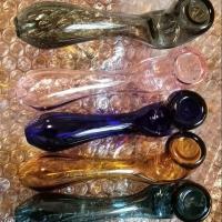 China 14.6mm Joint Borosilicate Glass Hand Pipe for Dry Herb Smoking 6mm Thick for sale