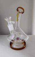 China 11 Inch Borosilicate Glass Recycler Oil Rig Bong 14mm Quartz Banger Water Pipe for sale