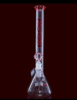China 15 Inch 5mm Borosilicate Glass Bong Shisha Beaker OEM Custom Hand Blown for sale