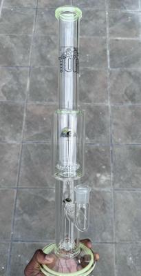 China 34mm Male Female Freezable Glycerin Coil Glass Ash Catcher for 16in Water Pipe for sale