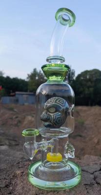 China 16 Inch Borosilicate Glass Bong Triple Honeycomb Perc Straight Tube Dab Rig Recycler 34mm Bowl for sale