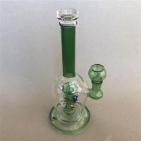 China Colorful Percolator Glass Bongs Thick 5mm Smoking Water Pipe for Smooth Hits for sale
