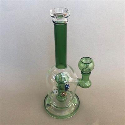 China Colorful Percolator Glass Bongs Thick 5mm Smoking Water Pipe for Smooth Hits for sale