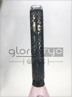 China 18 Inch Borosilicate Glass Beaker Bong 19mm Joint Hookah Water Pipe for sale
