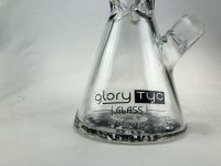 China 12 Inch Glass Bong 9mm Thick Heavy Duty Water Pipe with 14mm Bowl and Downstem for sale