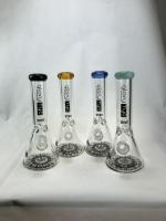 China 12 Inch Glass Bong 9mm Thick Heavy Duty Water Pipe with 14mm Bowl and Downstem for sale