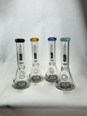 China 12 Inch Glass Bong 9mm Thick Heavy Duty Water Pipe with 14mm Bowl and Downstem for sale