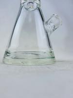 China 16 Inch 9mm Borosilicate Glass Beaker Bong Heavy Hitter Water Pipe with 14mm Bowl for sale