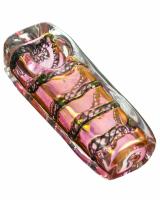 China Hand Fumed Ice Cube Steamroller Rectangular Glass Shisha Hookah for sale