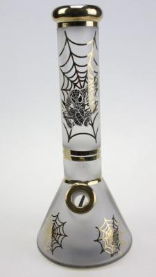 China 8 Inch Borosilicate Glass Beaker Water Pipe Bong with 18mm Male Joint for Smoking for sale
