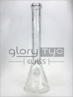 China 12 Inch Beaker Ice Water Bong 5mm Thick Borosilicate Glass Water Pipe for Tobacco for sale