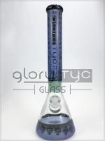 China 8 Inch Pyrex Glass Water Pipe Bong with 14mm Joint Beaker Bong Clear for sale