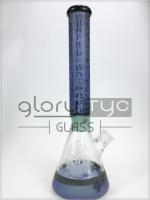 China 8 Inch Pyrex Glass Water Pipe Bong with 14mm Joint Beaker Bong Clear for sale
