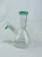 China 10 Inch Glass Water Pipe 7mm Thick Colorful 14mm Female Glass Bowl Smoking Accessory for sale