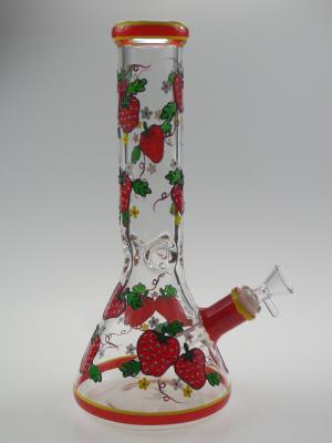 China Handmade Pyrex Glass Beaker Water Pipe 14mm Female Joint 12.5 Inch Oil Rig Bong for sale