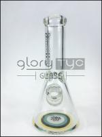 China Hand Blown Borosilicate Glass Water Pipe 14 Inch Beaker Bong for Dry Herb Tobacco Smoking for sale
