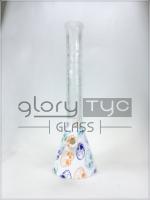 China 14 Inch Glass Shisha Water Pipe 14mm Joint Transparent Smoking Hookah Bong for sale