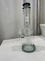 China 16 Inch Silicone Hookah Glass Pipe Borosilicate Glass Water Bong for Tobacco Weed for sale