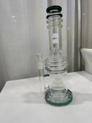 China 16 Inch Silicone Hookah Glass Pipe Borosilicate Glass Water Bong for Tobacco Weed for sale