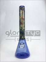 China Borosilicate Glass Water Hookah Smoking Pipe Bubbler 14 Inch 19mm Joint for sale