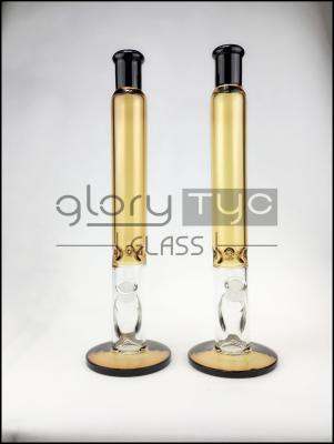 China 16 Inch Borosilicate Glass Cross Water Pipe with Inline Percolator Hookah 50x7mm for sale