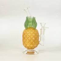 China Pineapple Borosilicate Glass Hookah Water Pipe 25cm Height 14mm Bowl for sale