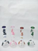 China 8 Inch Borosilicate Glass Beaker Bong with 18mm Female Joint and 5mm Thick Down Stem for sale