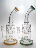 China Hand Blown 10 Inch Pyrex Glass Water Bong 14mm Joint for Dry Herb for sale
