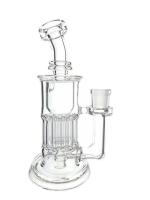 China Perc Glass Recycler Bong Detachable Chigiriki Layered Recycler 12 inch Matrix Perc Water Pipe for sale