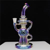 China 8 Inch Borosilicate Glass Oil Rig with 14mm Quartz Banger Nail Water Pipe for sale