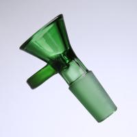 China 14mm Male Joint Hand Blown Glass Water Bong Bowl Slide with Built-in Screen for sale