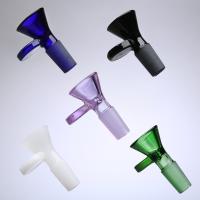 China 14mm Male Joint Hand Blown Glass Water Bong Bowl Slide with Built-in Screen for sale