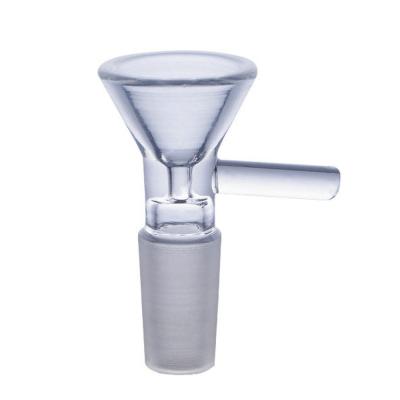 China 14mm Male Joint Hand Blown Glass Water Bong Bowl Slide with Built-in Screen for sale