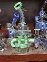 China 10 Inch Borosilicate Glass Water Pipe Bong with 14mm Bowl for Dry Herbs for sale