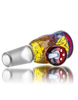 China 14mm Millie Handle Glass Bong Bowl Slide Piece Hand Blown Borosilicate Glass Water Pipe Accessory for sale