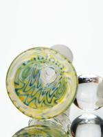 China 14mm Glass Water Bong Bowl 2 Inch Rasta Martini Bowl Piece Hand Blown Borosilicate for sale