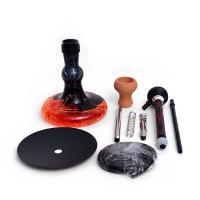 China Aluminum Alloy Glass Shisha Hookah Single Hose 1 Hose KTV Middle Size for sale