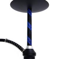 China Aluminum Glass Single Hose Hookah 1 Hose Blue Red Black Shisha 30cm for sale