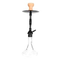 China Aluminum Glass Single Hose Hookah 1 Hose Blue Red Black Shisha 30cm for sale