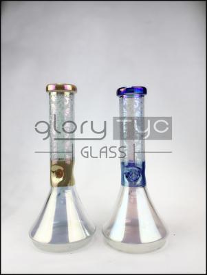 China 8 Inch Borosilicate Glass Bong Thick 4mm Banger with Free Glass Bowl 14mm Joint for sale