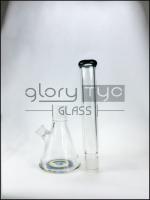 China Borosilicate Glass Hookah Bong Pipe 12 Inch Beaker Bubbler 7mm Thick with Ice Catcher for sale