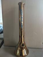 China Frosted Borosilicate Glass Bong 12Inch 14mm Joint Custom Smoking Set for sale