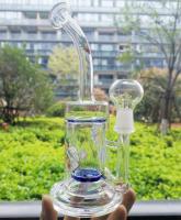 China Borosilicate Glass Water Bong 8.2 Inch 14mm Joint Oil Rig with Glass Nail Dome for sale