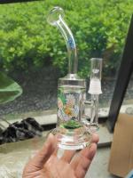 China Borosilicate Glass Water Bong 8.2 Inch 14mm Joint Oil Rig with Glass Nail Dome for sale