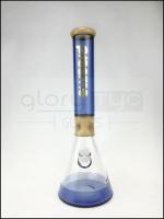 China 15 Inch Glass Bottom Beaker Bong 14.4mm Ice Water Dab Rig Bubbler for sale
